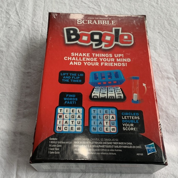 Hasbro | Games | Hasbro Boggle Game New 3minute Word Game From The ...